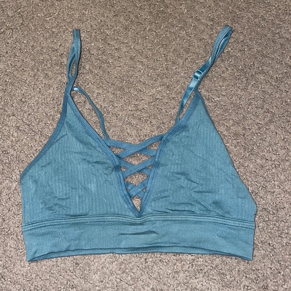 PINK Victoria's Secret | Intimates & Sleepwear | Teal Criss Cross ...